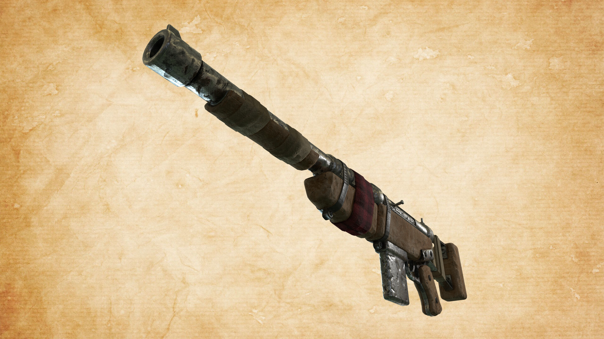 ArtStation - Post-apocalyptic homemade weapon