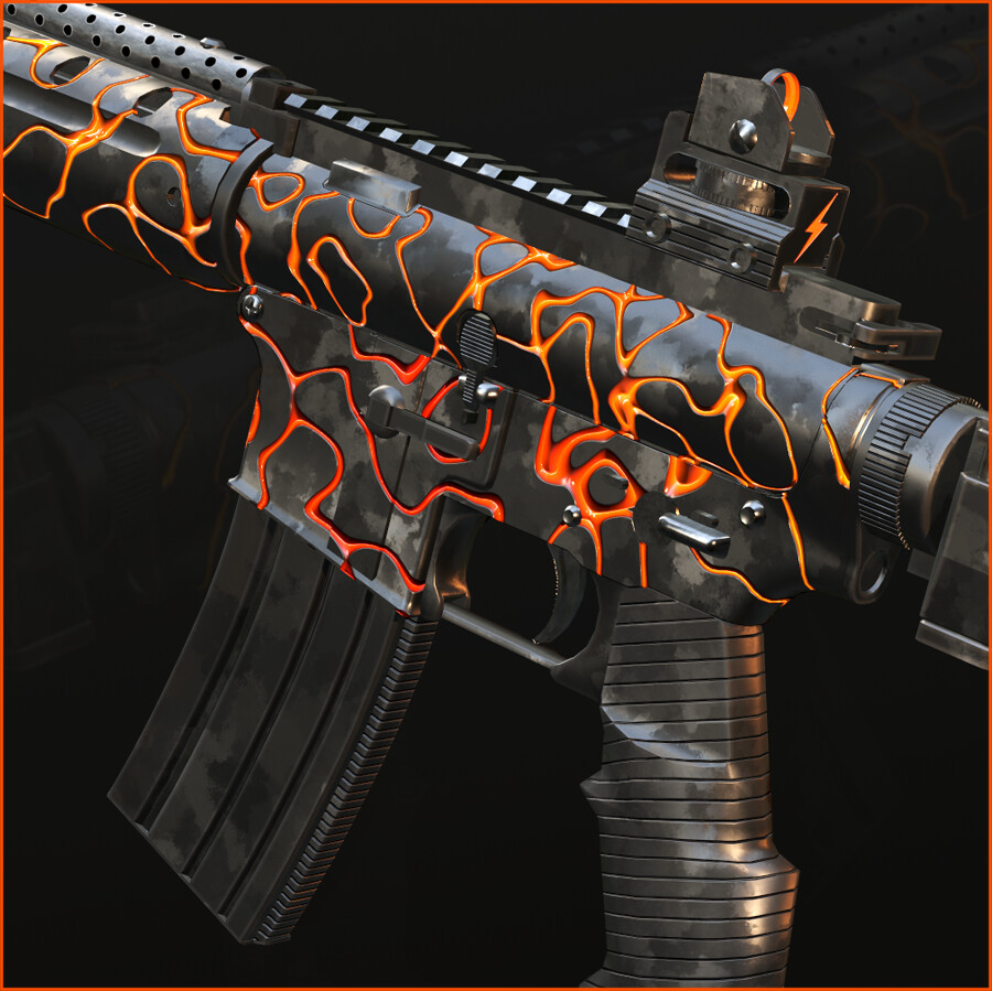 ArtStation - LR300 - Hot energy [Skin for RUST]
