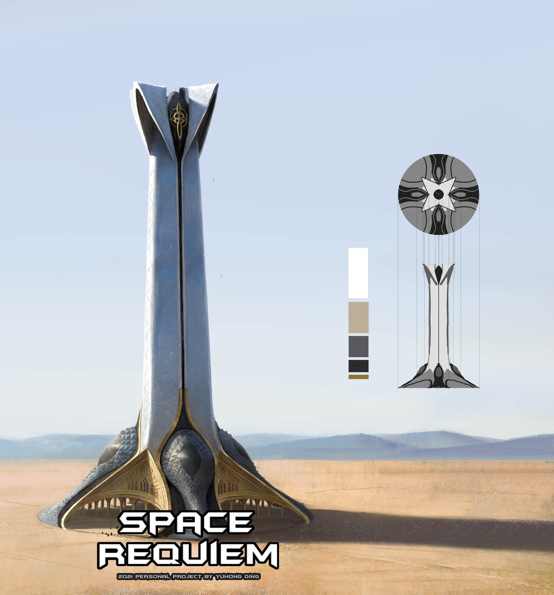 ArtStation - Space Requiem: Church Design