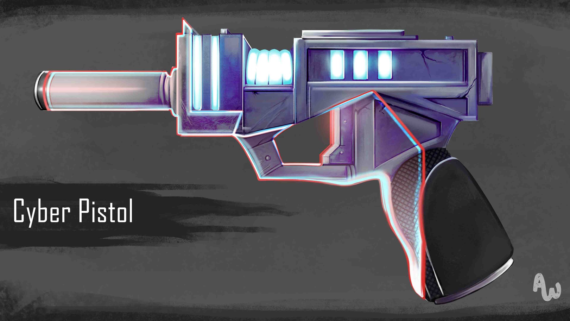 ArtStation - Cyber Pistol