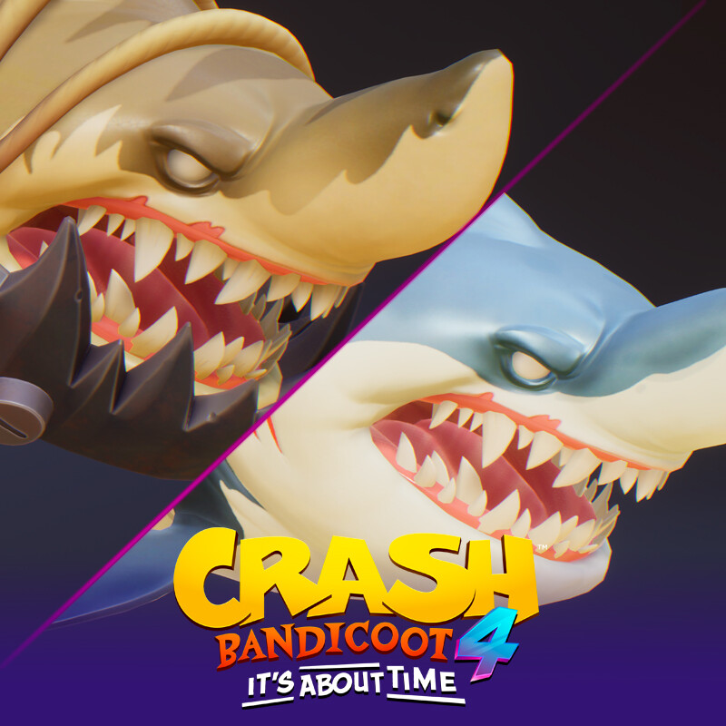 ArtStation - Sharks! - Crash Bandicoot 4 It's About Time