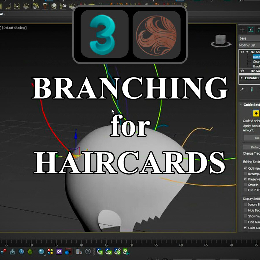 ArtStation - Ornatrix/3ds Max: Branching workflow for realtime hair cards.