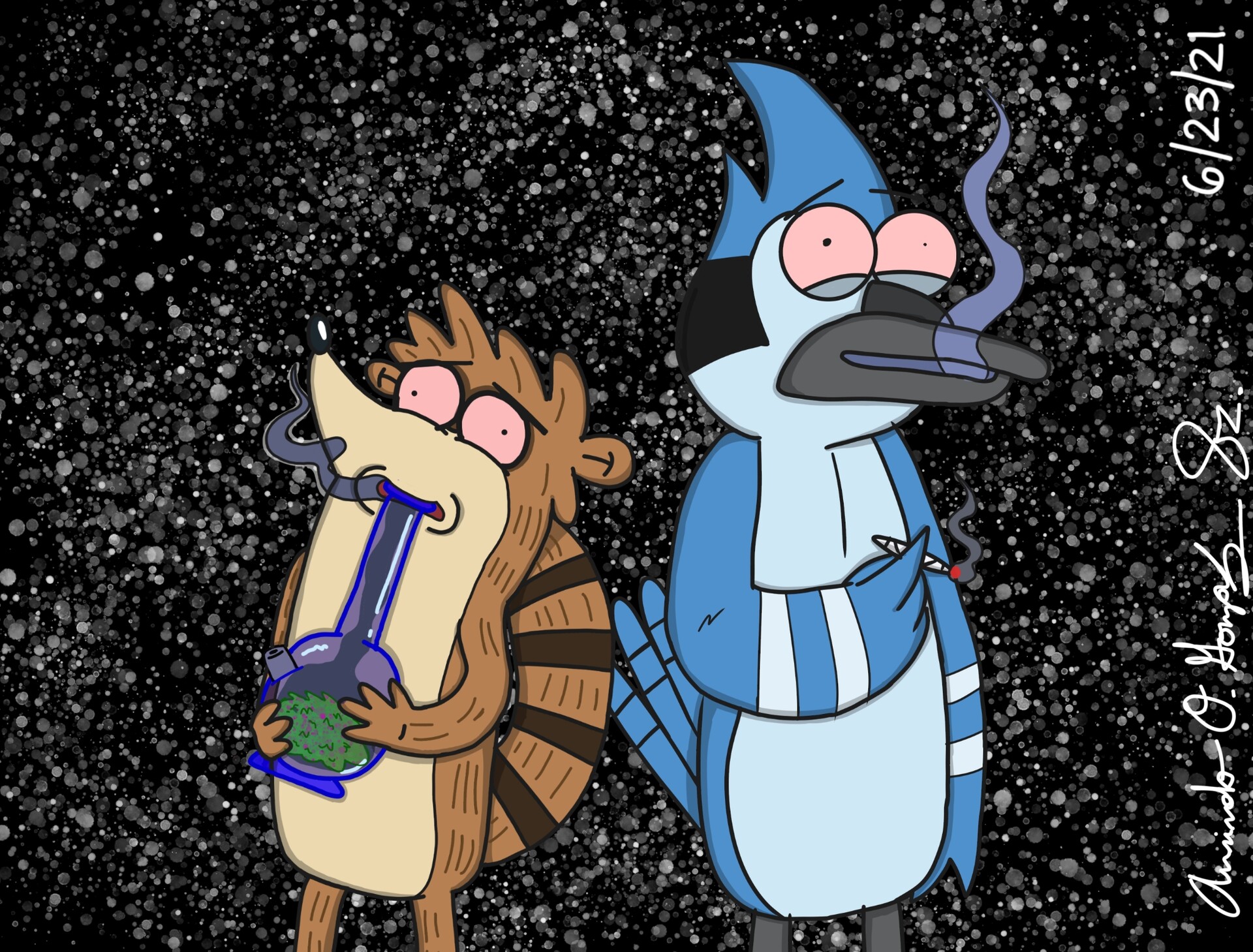 ArtStation - Best Buds Comission Drawing