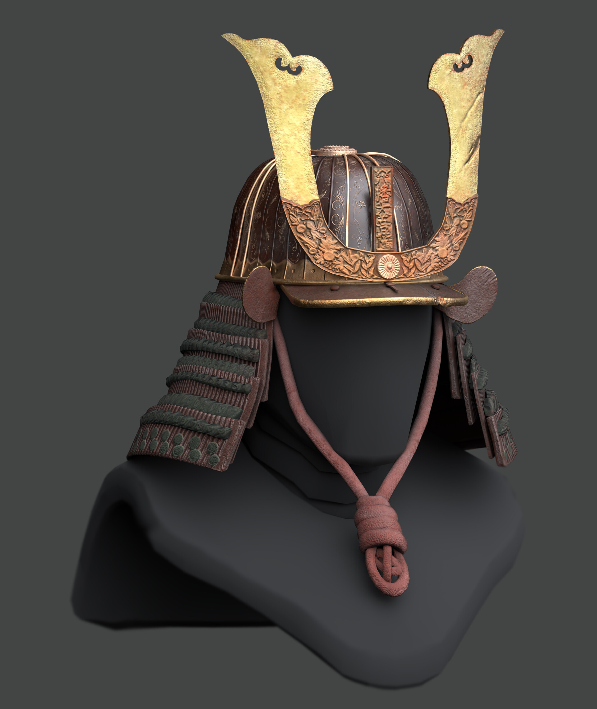 ArtStation - Kabuto Samurai Helmet