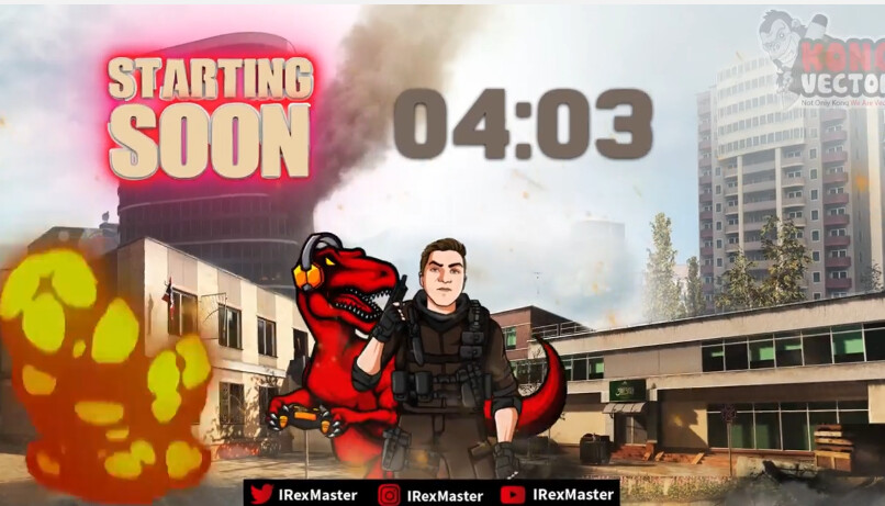 kong vector - Dazzling Animated Starting Screen