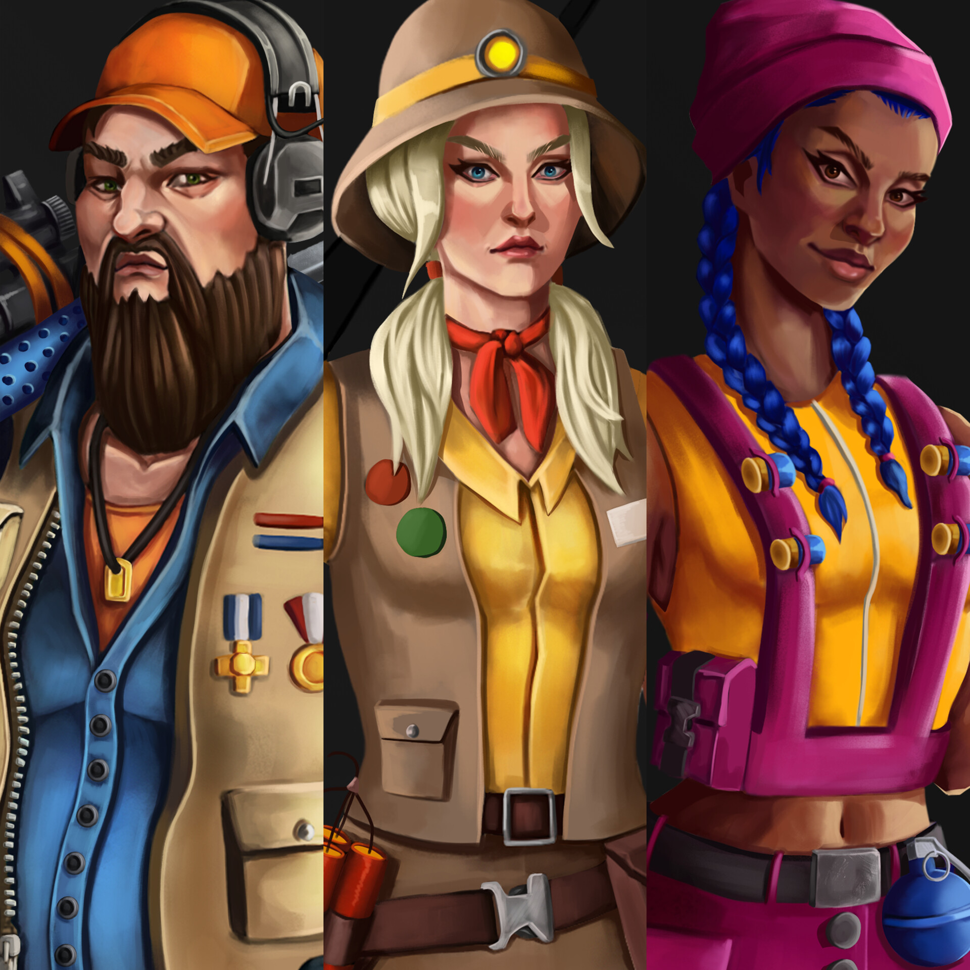 ArtStation - Character designs for About Fun