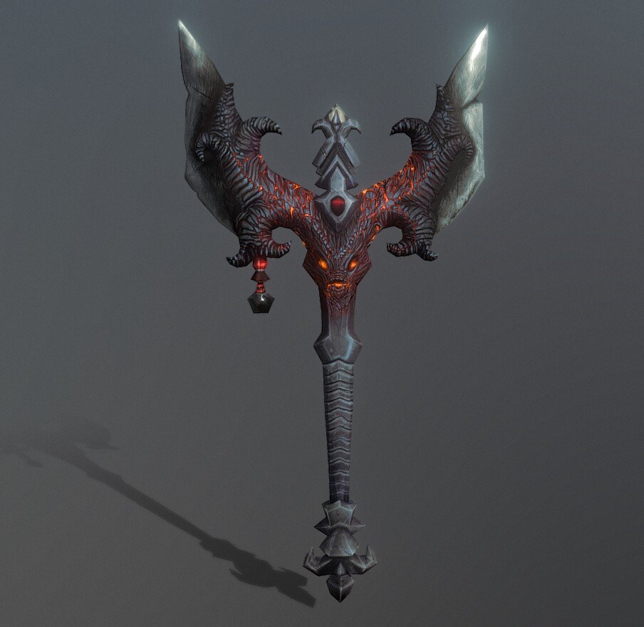 ArtStation - Demonic Lava Axe