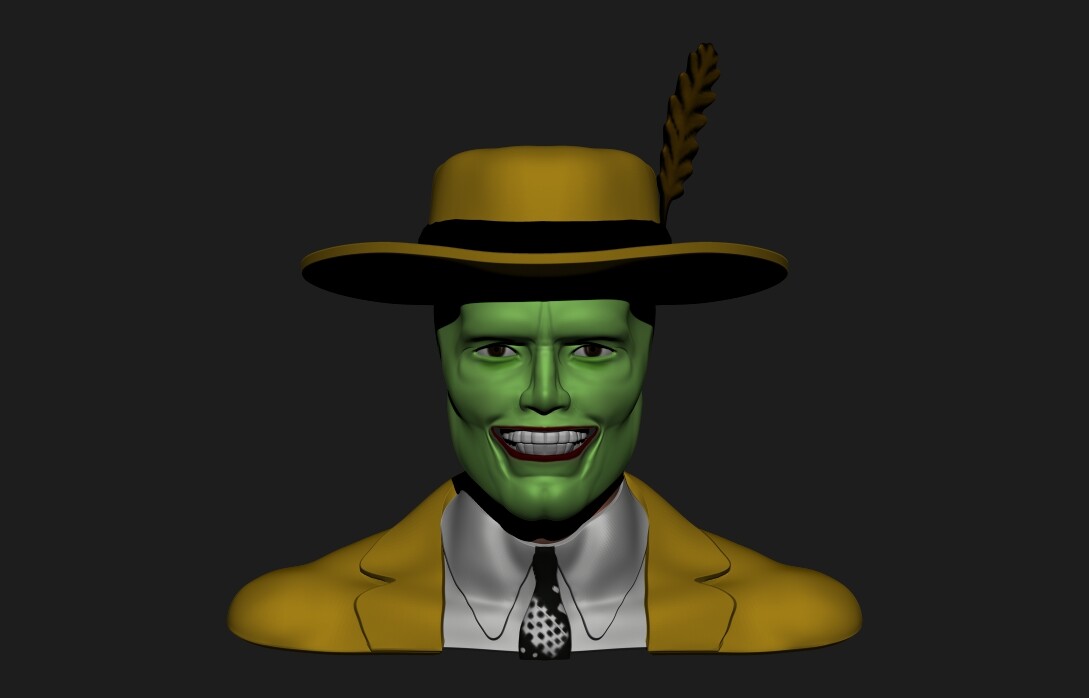 ArtStation - The Mask 3D Digital Sculpture Portrait