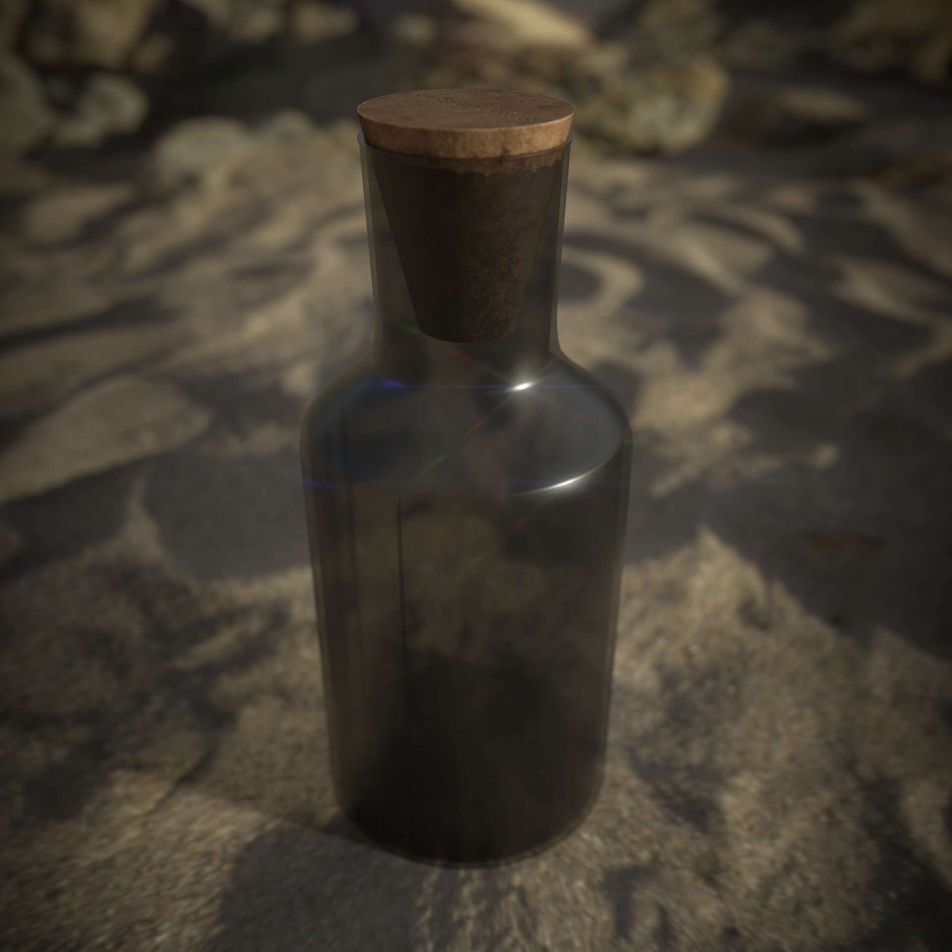 ArtStation - Bottle/Vile with a stopper in.
