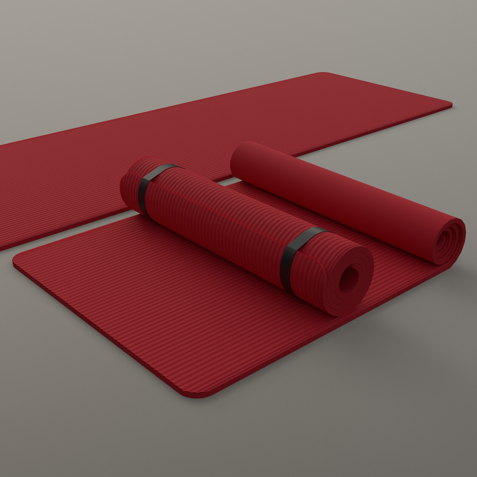 ArtStation - PBR Yoga Mat - Red