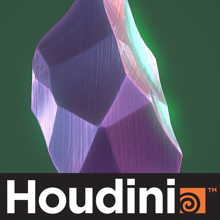 ArtStation - Houdini Crystal Study