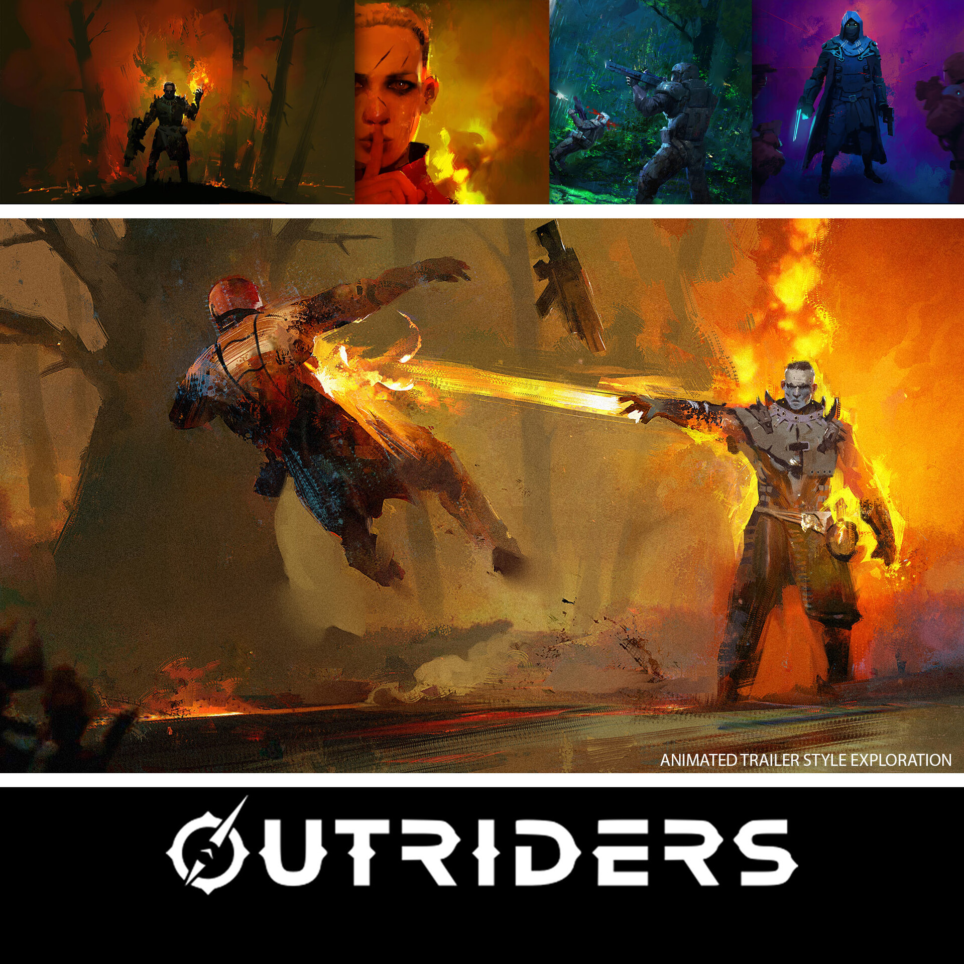 ArtStation - OUTRIDERS concept art for Animated Trailer (Style Exploration)