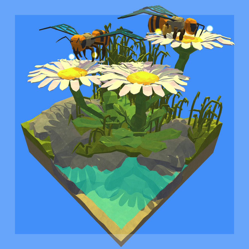 ArtStation - Spring Bees - Scene Building Contest (3x3x3)