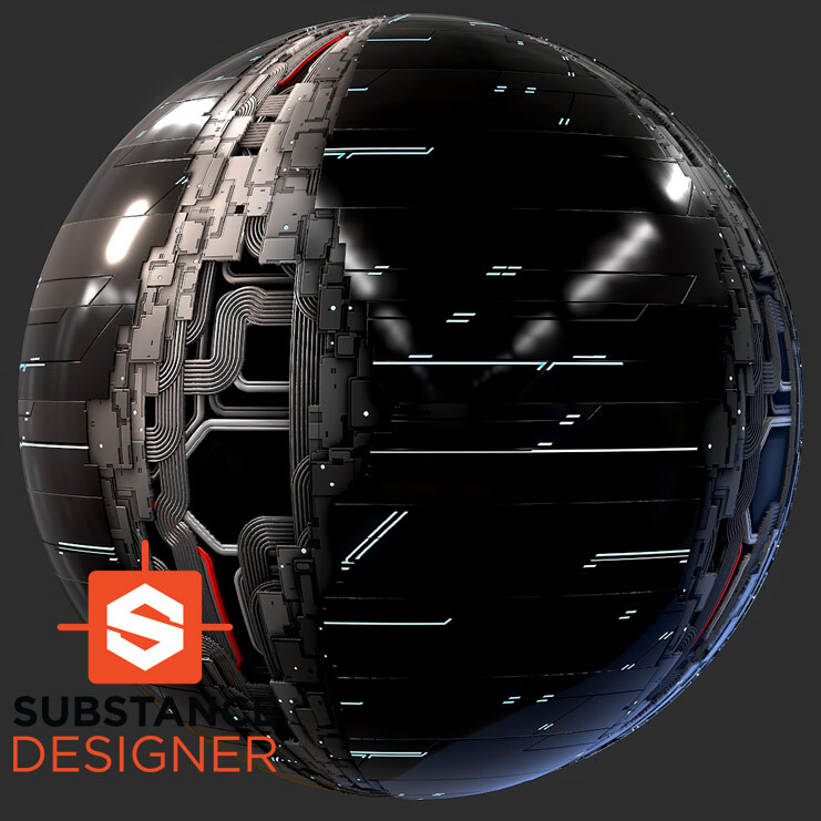ArtStation - Futuristic Sci-Fi Panels - Substance Designer