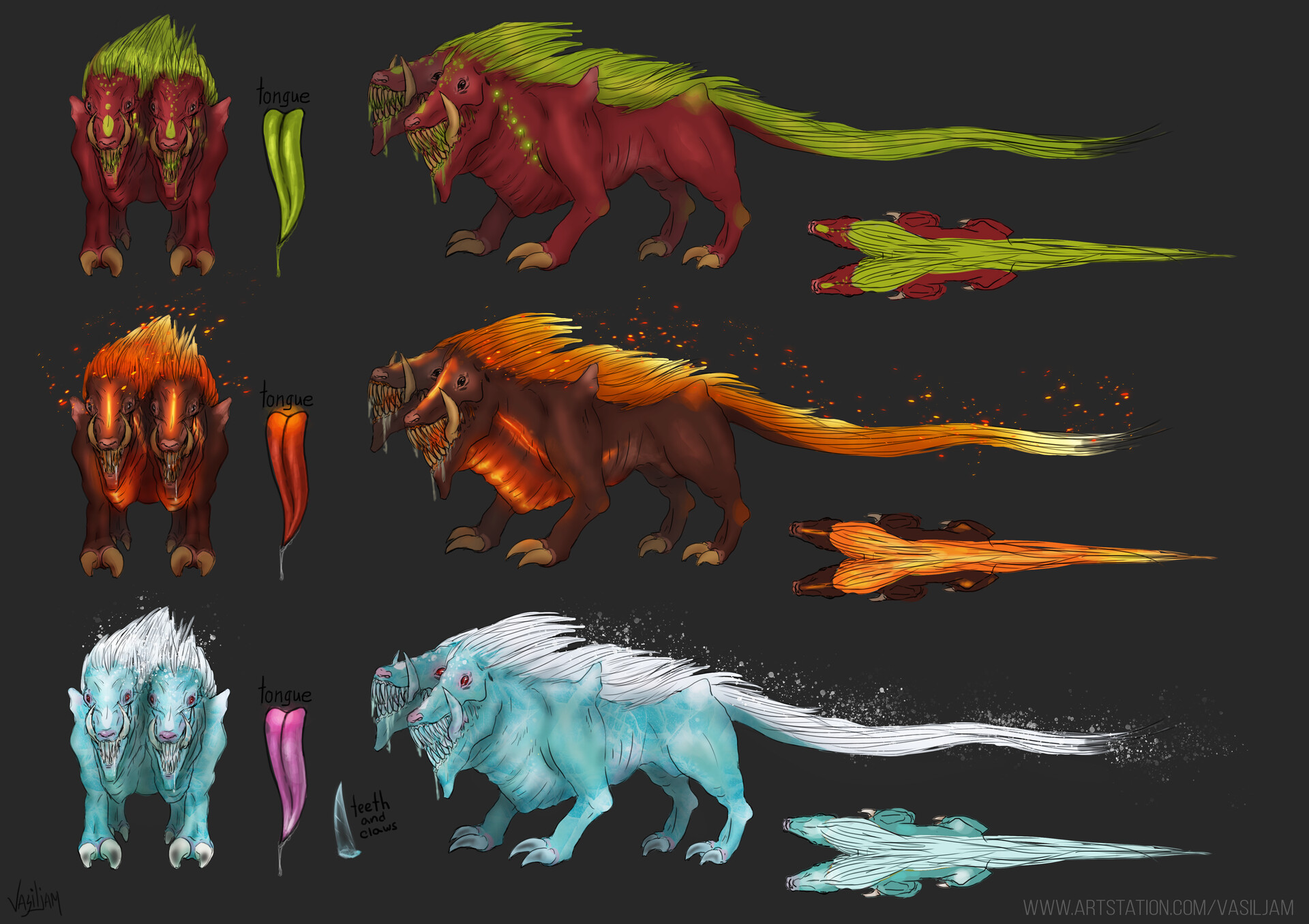 ArtStation - Hellbeast concept