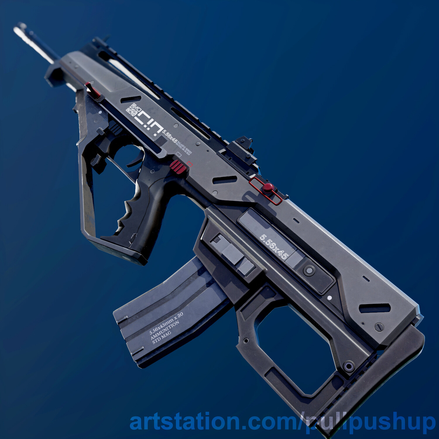 ArtStation - Bullpup Assault Rifle
