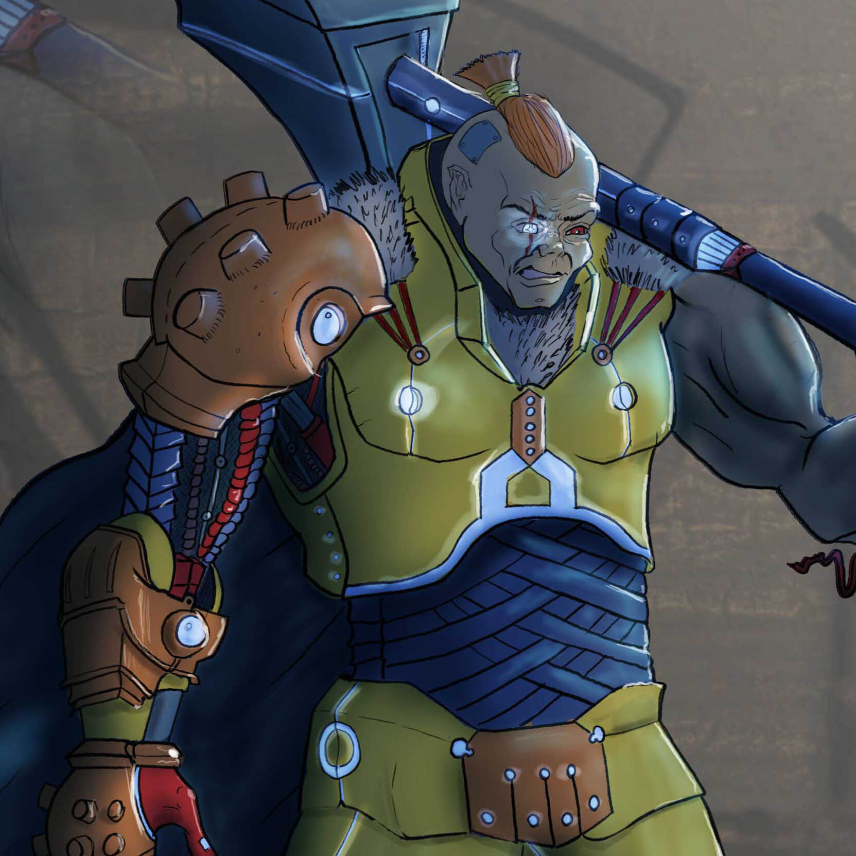 ArtStation - Cyberpunk Heavy Warrior