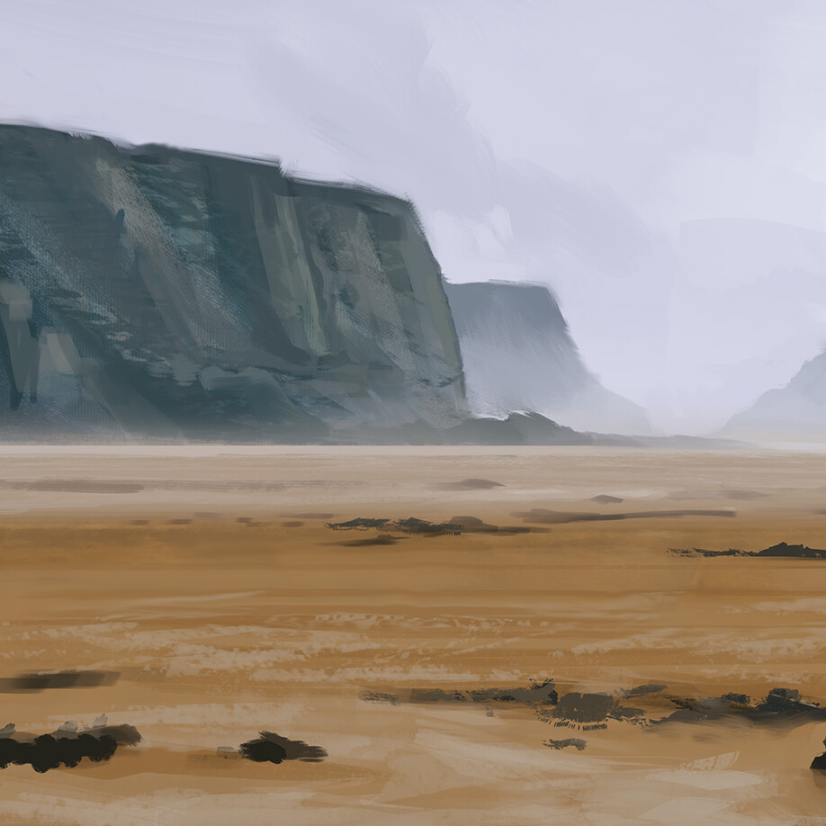 ArtStation - Overcast Beach Colour Study