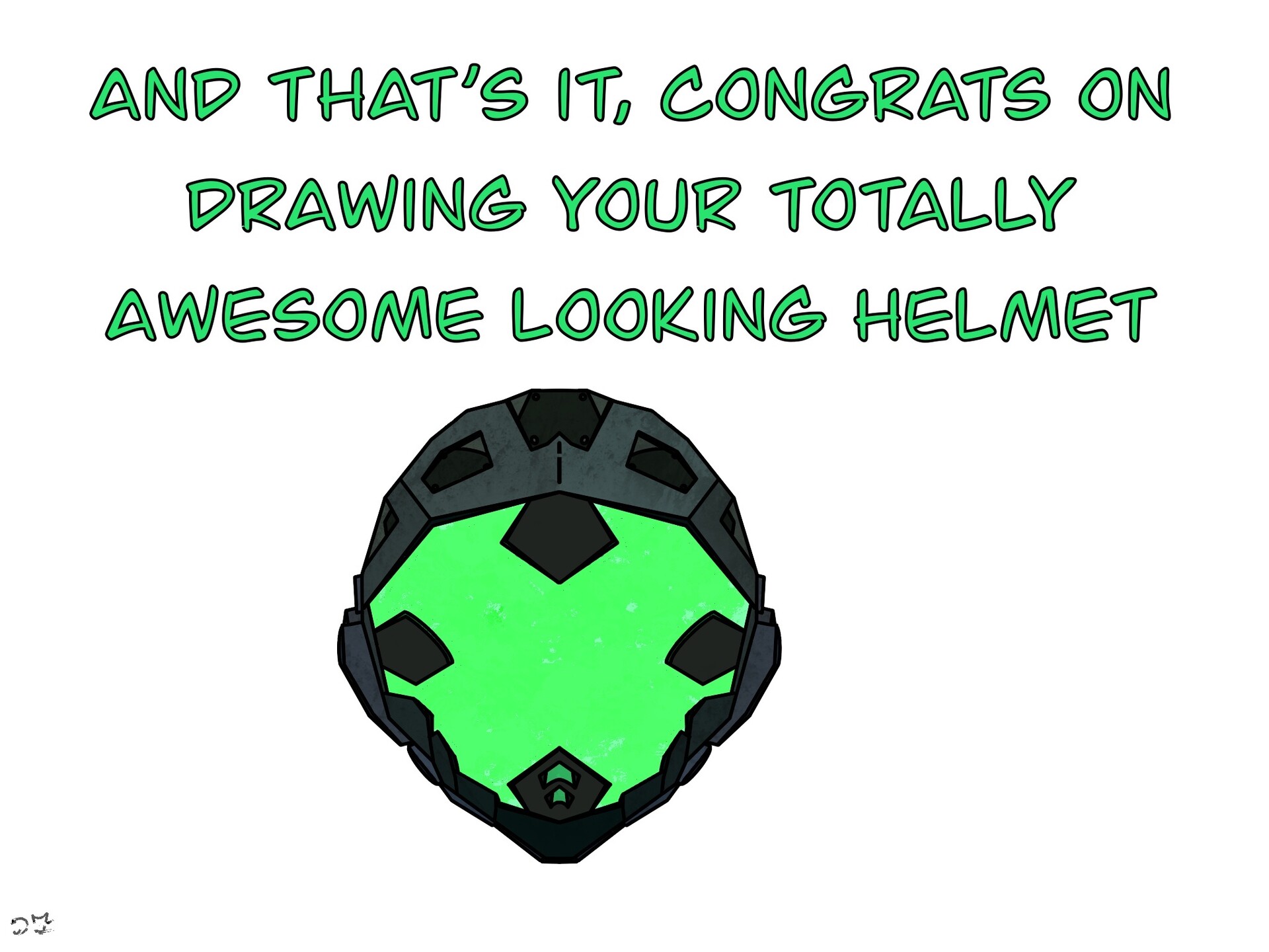 ArtStation - Drawing Front View Helmets With Darien