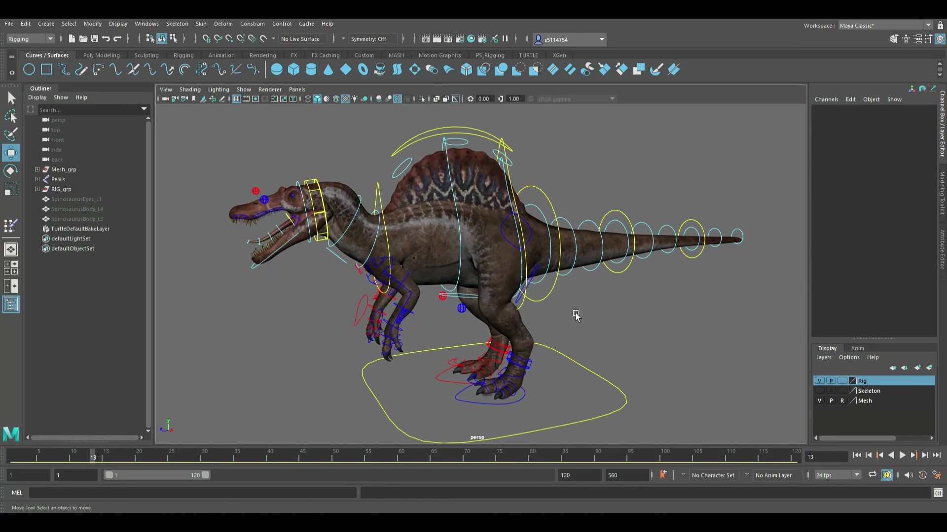 ArtStation - Spinosaurus Rig