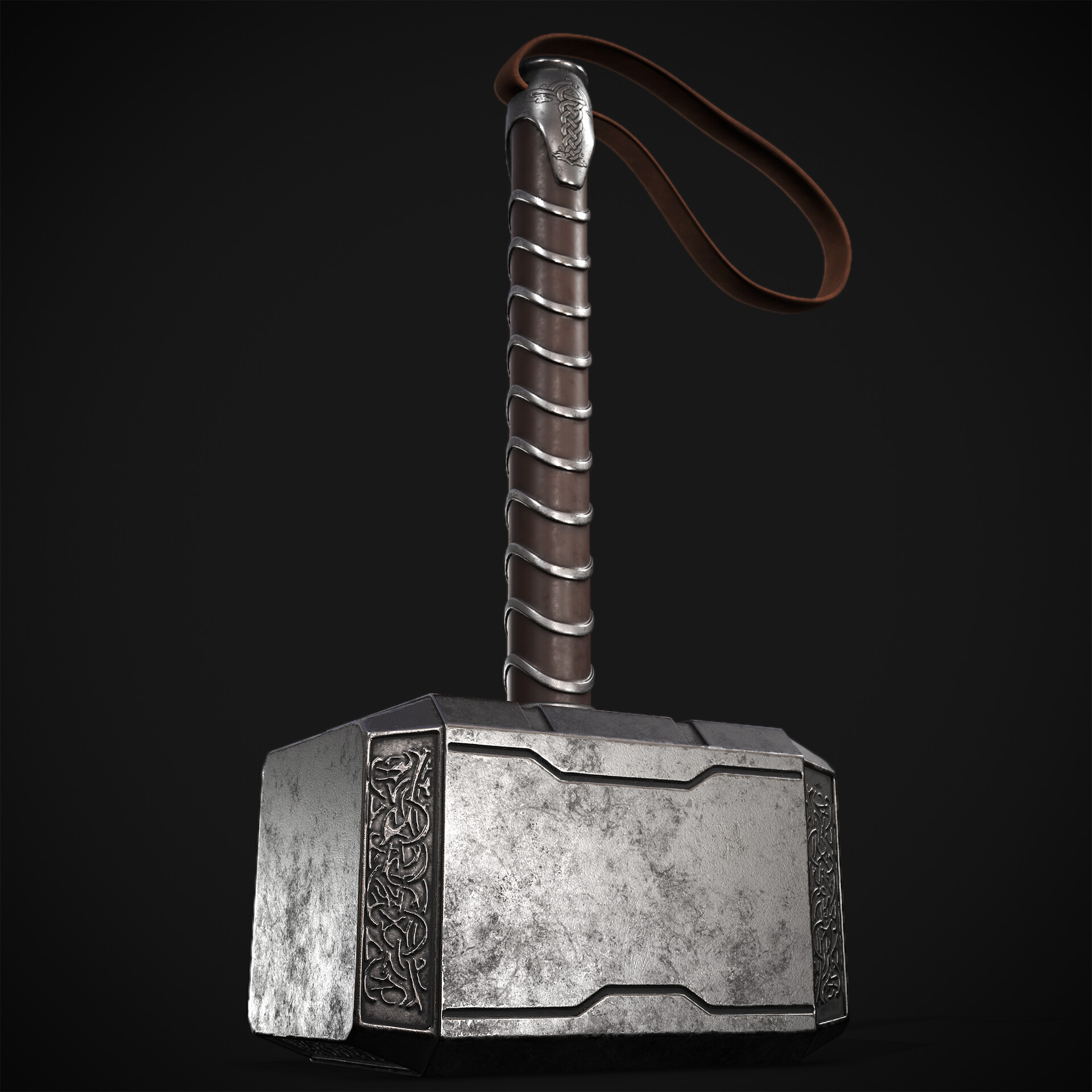 ArtStation - Marvel's Mjolnir 3D Model (Rendered in Marmoset Toolbag 3)