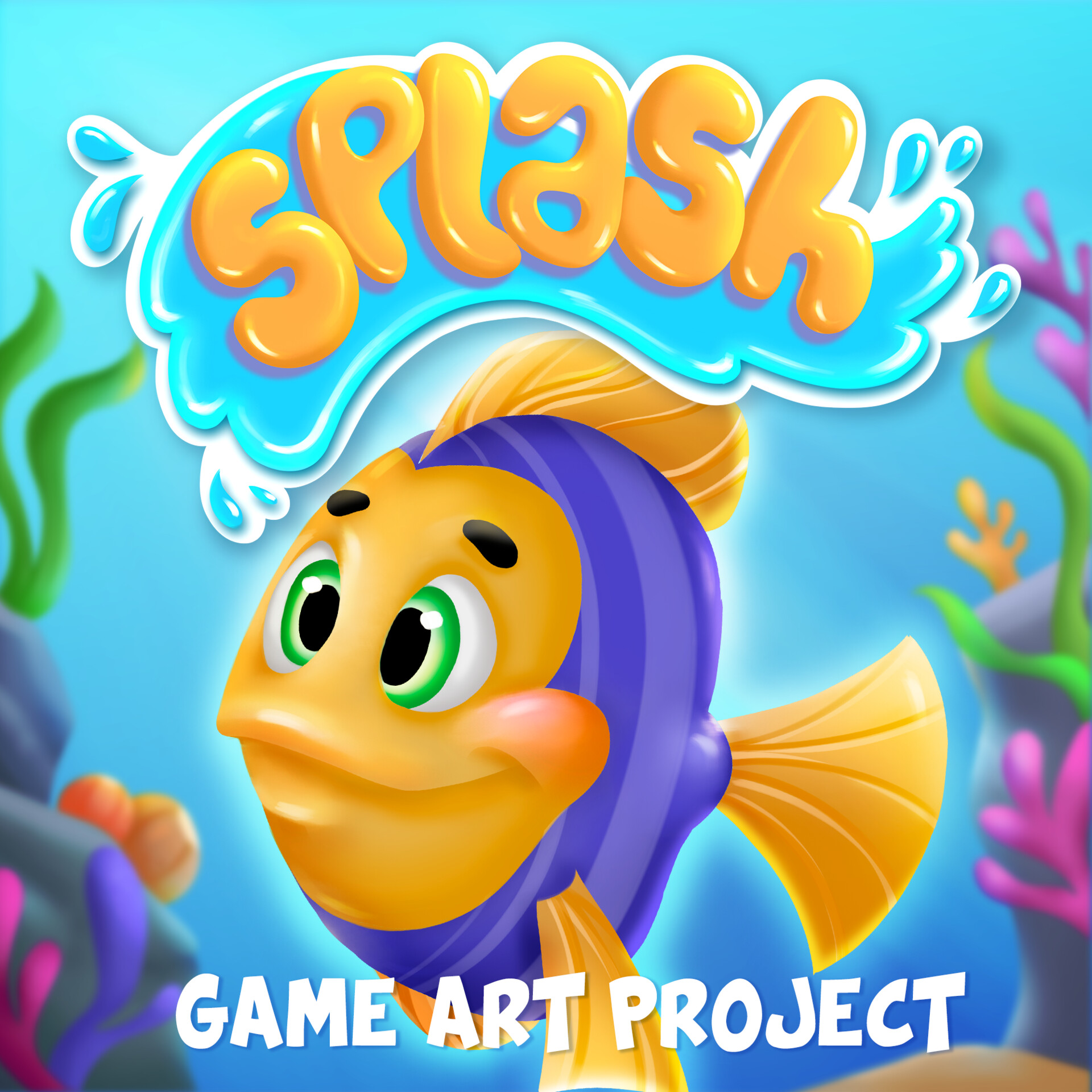 ArtStation - Splash - Match 3 Game Art Project