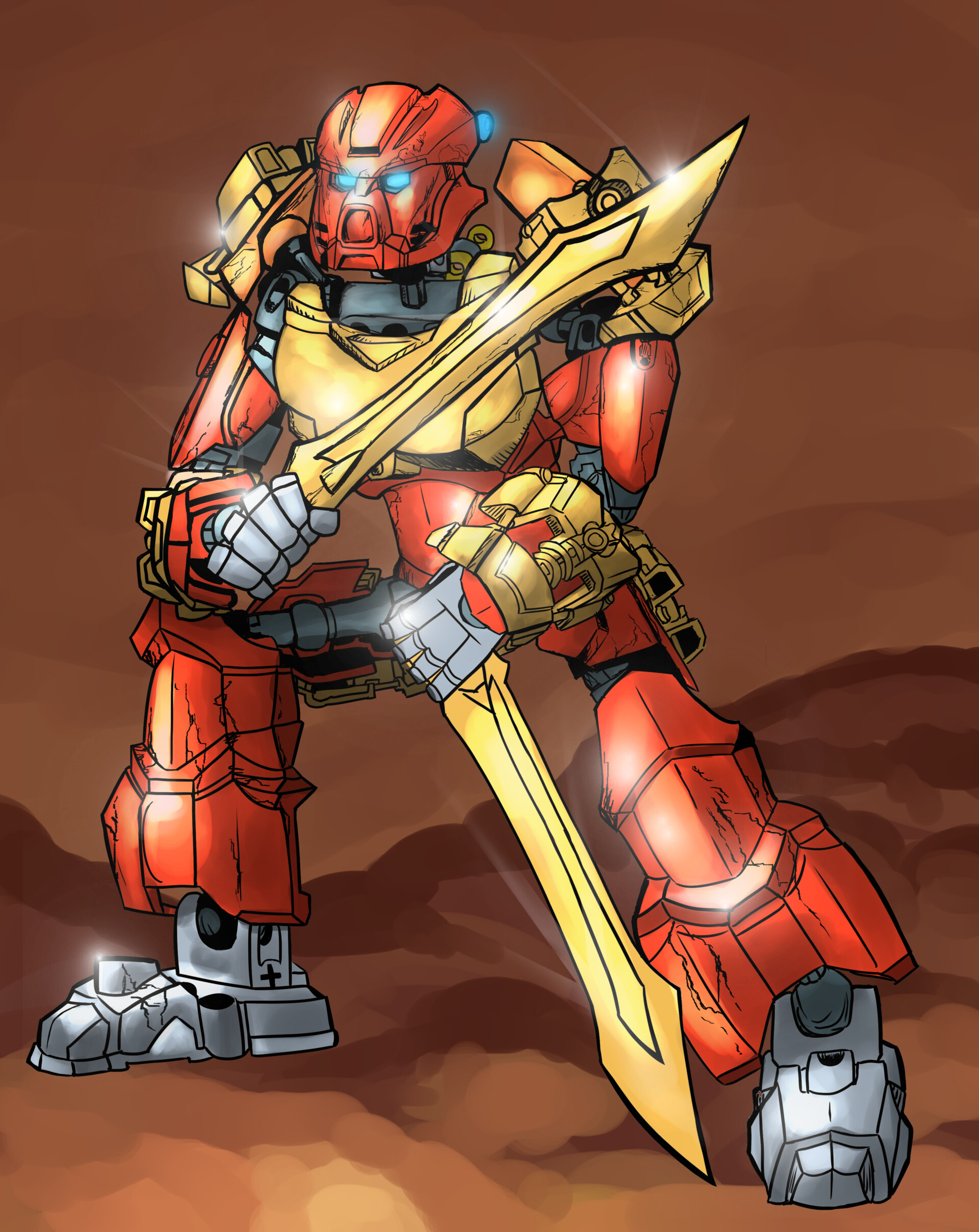 ArtStation - Tahu, Master of Fire D'ANDA STYLE