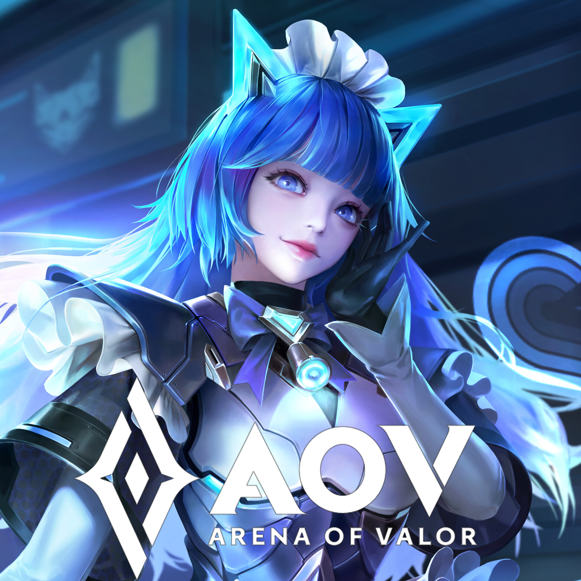 ArtStation - Arena of Valor (AOV) - Diaochan, maid skin illust