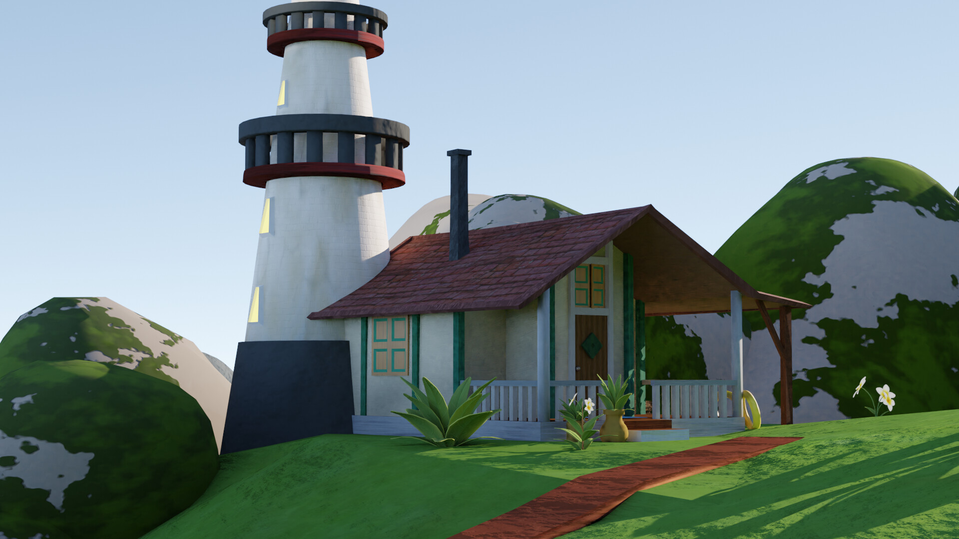 ArtStation - Lighthouse Cartoon