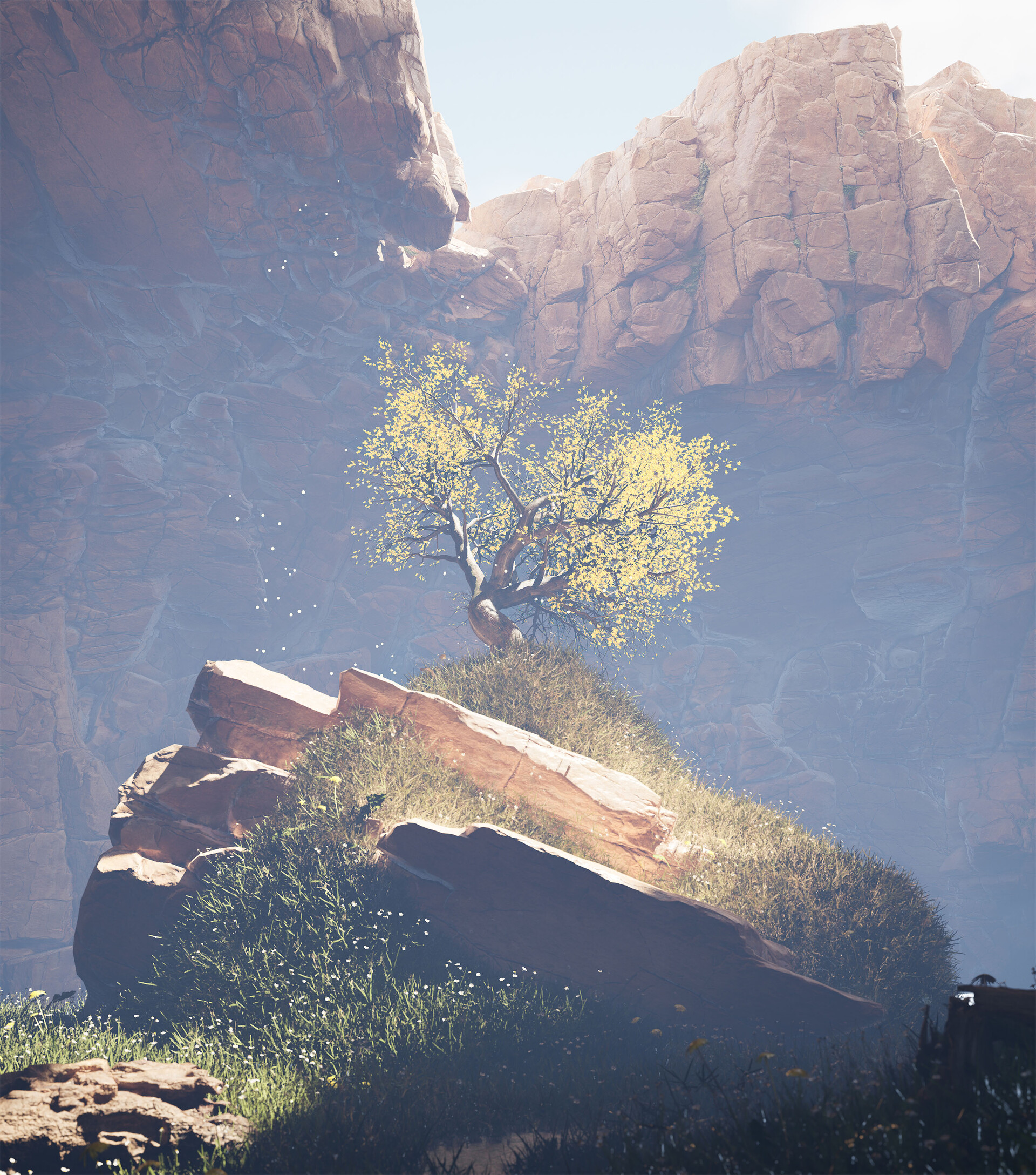 ArtStation - cave tree