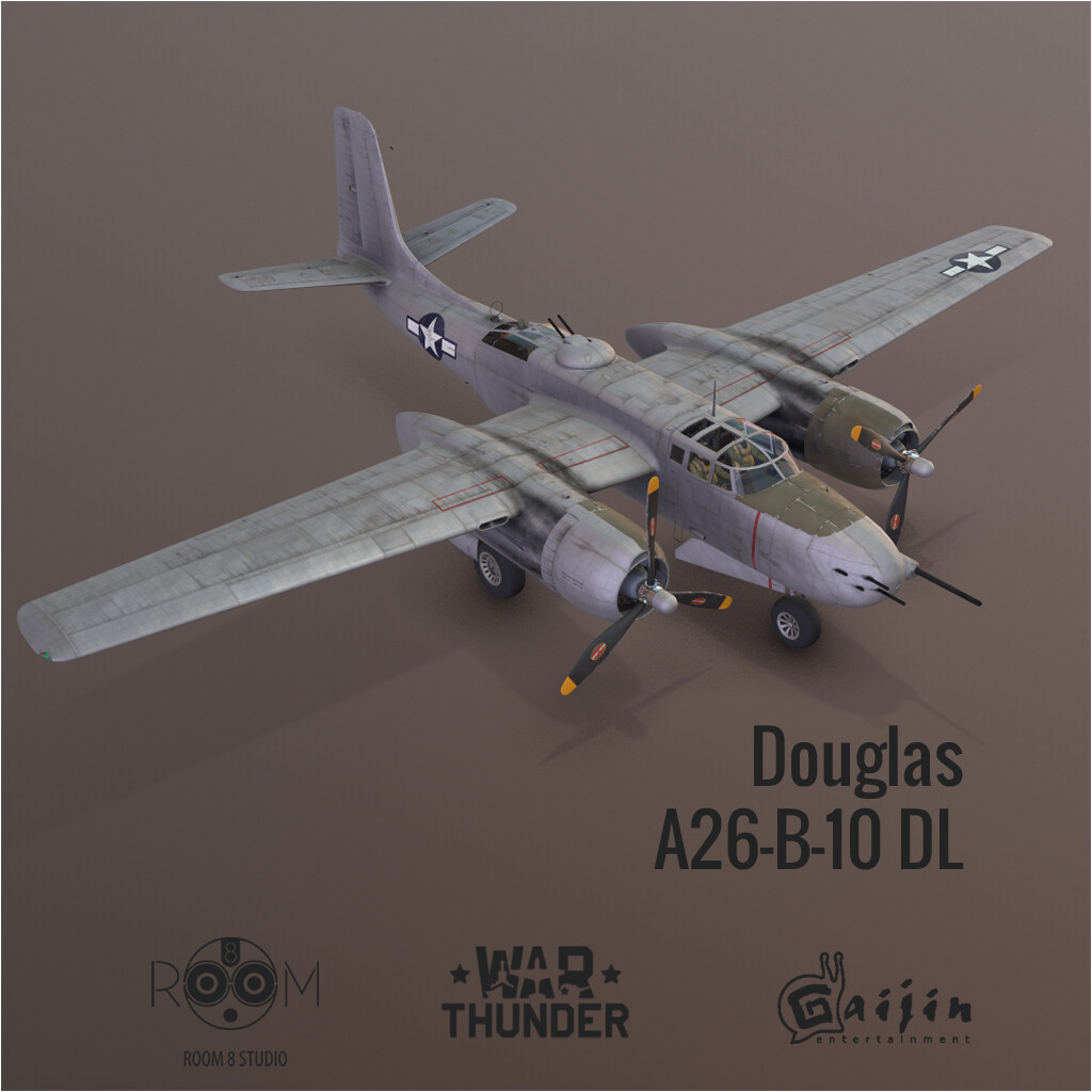 ArtStation - Douglas A26-B-10 for WarThunder