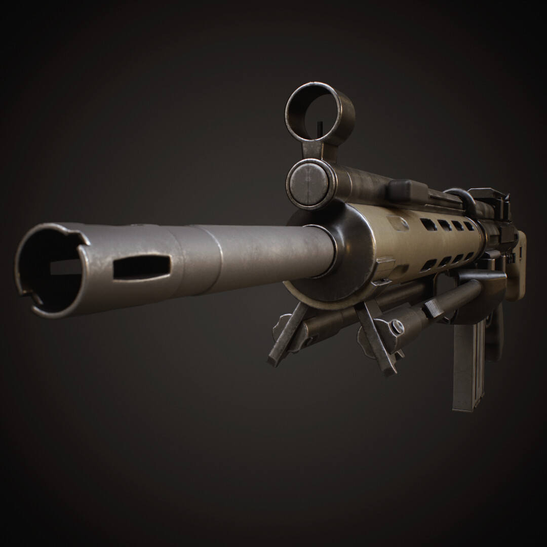ArtStation - HK21 Light Machine Gun, James Williams
