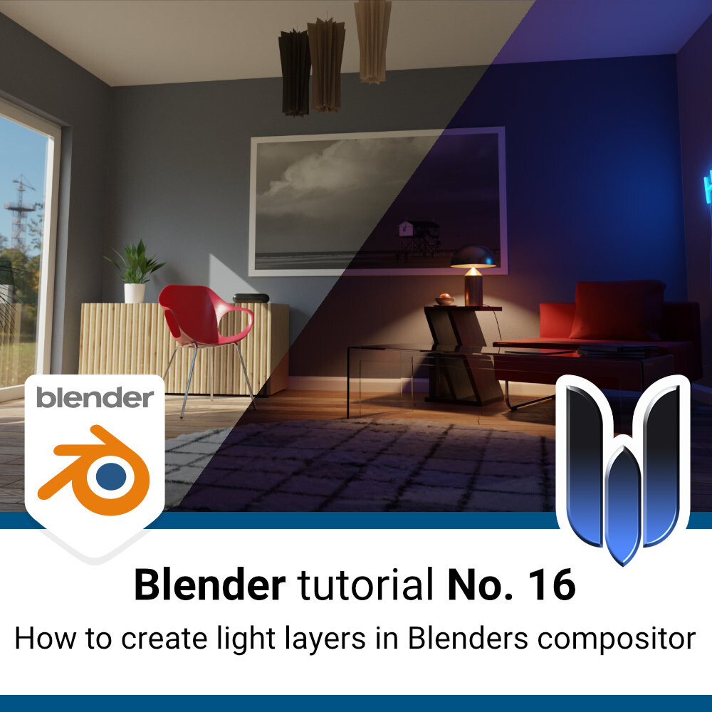 ArtStation - Blender tutorial No. 16: How to create light layers in Blenders compositor