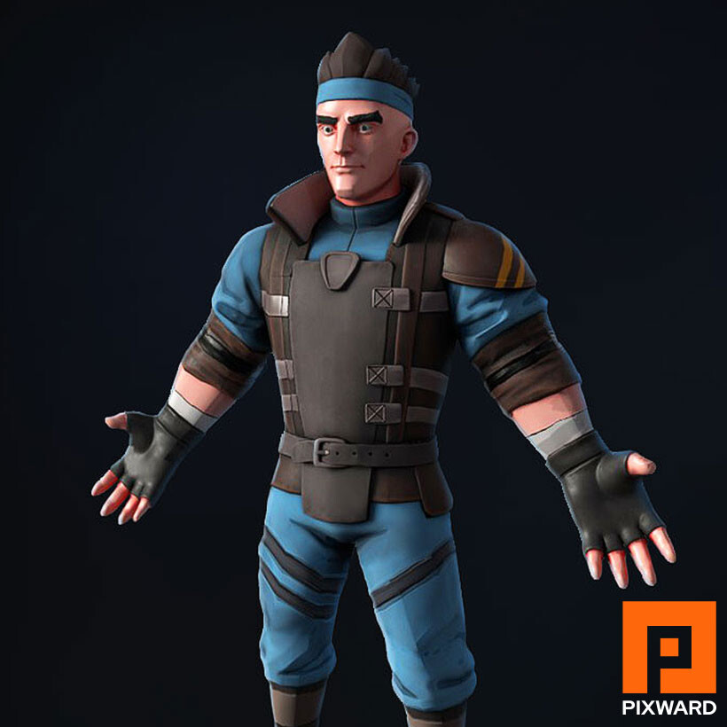 ArtStation - 3D Character for the game Split Zero Force