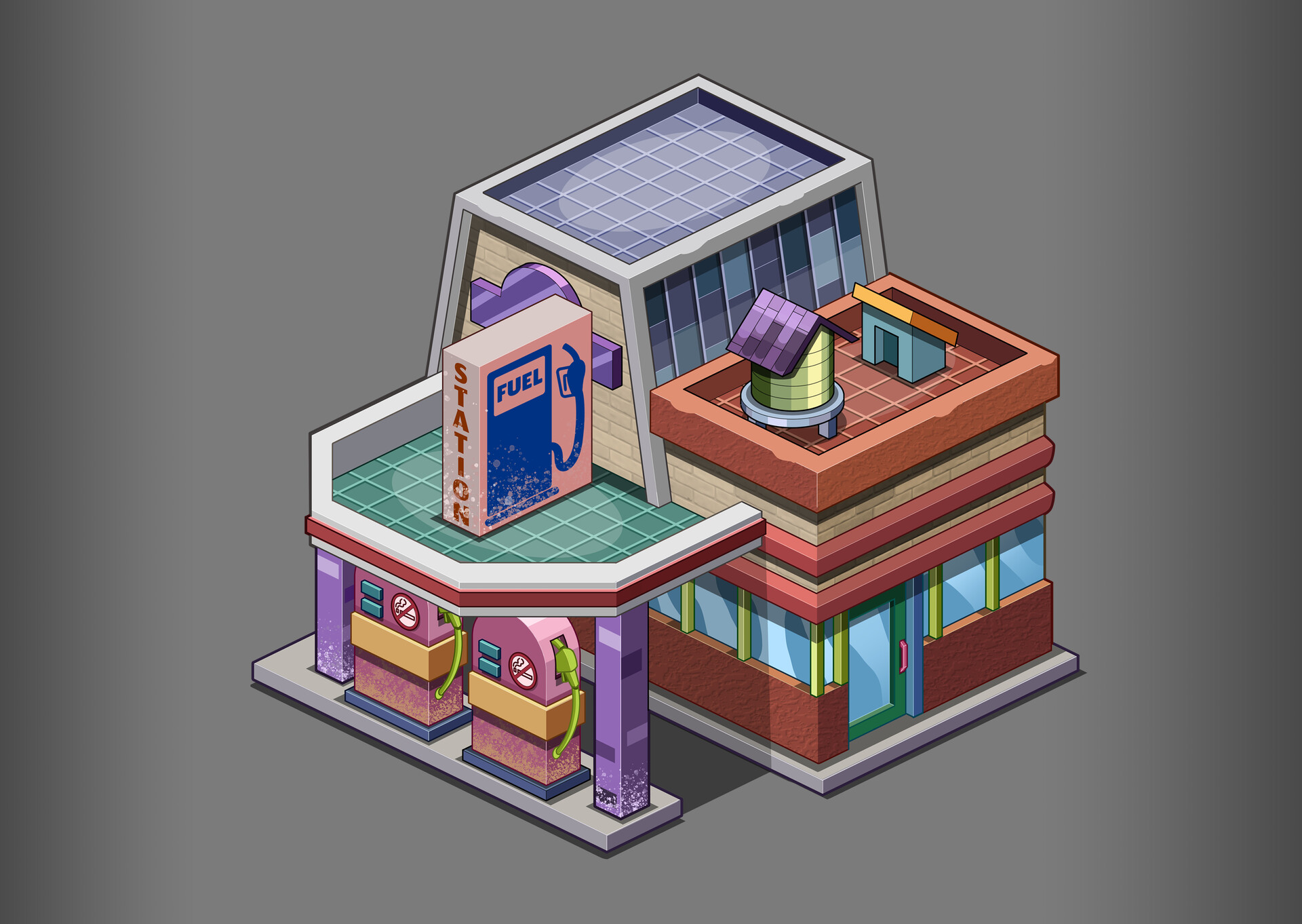 ArtStation - Cookery Saga - Buildings