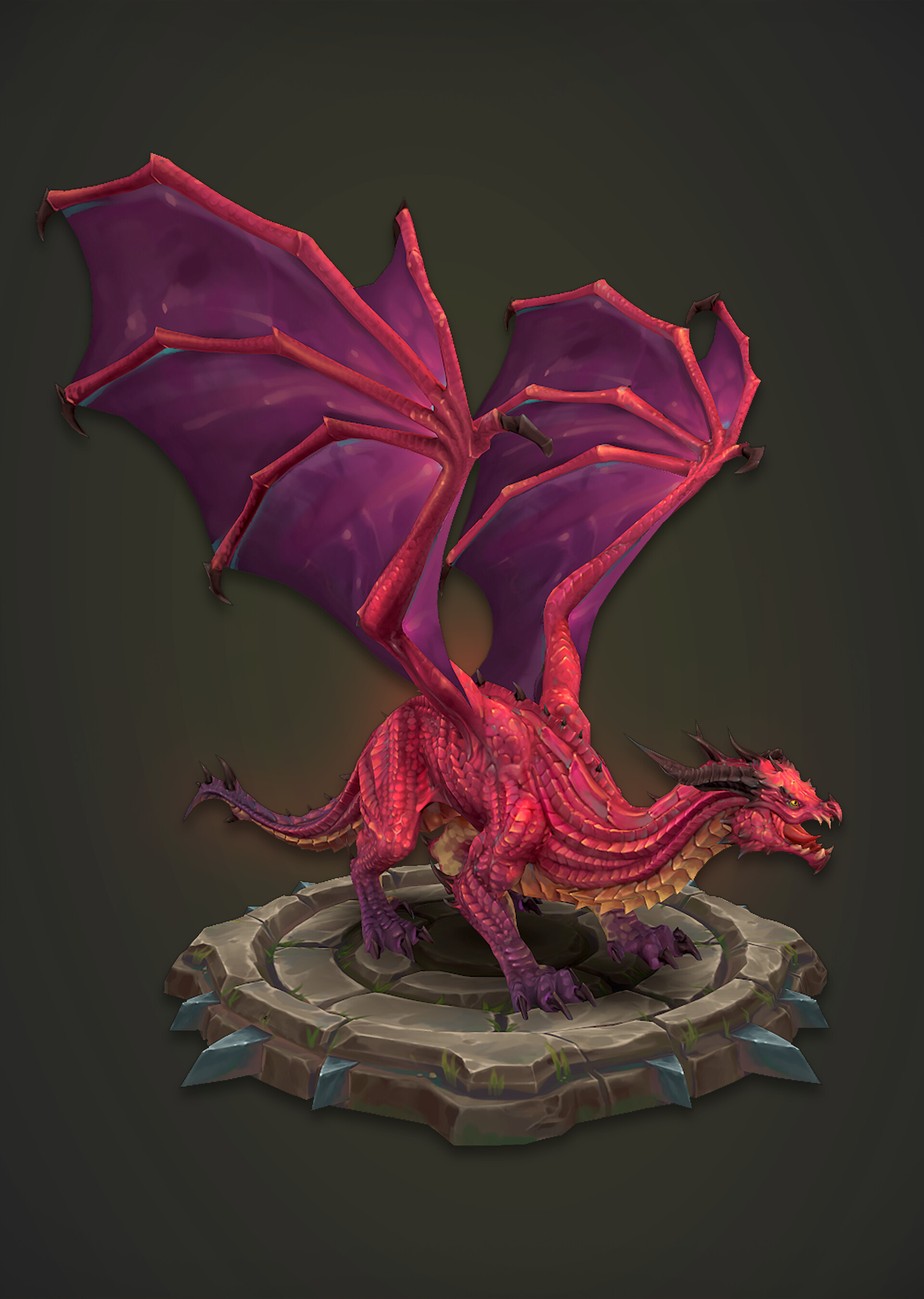 ArtStation - Drake mount - Handpainted textures