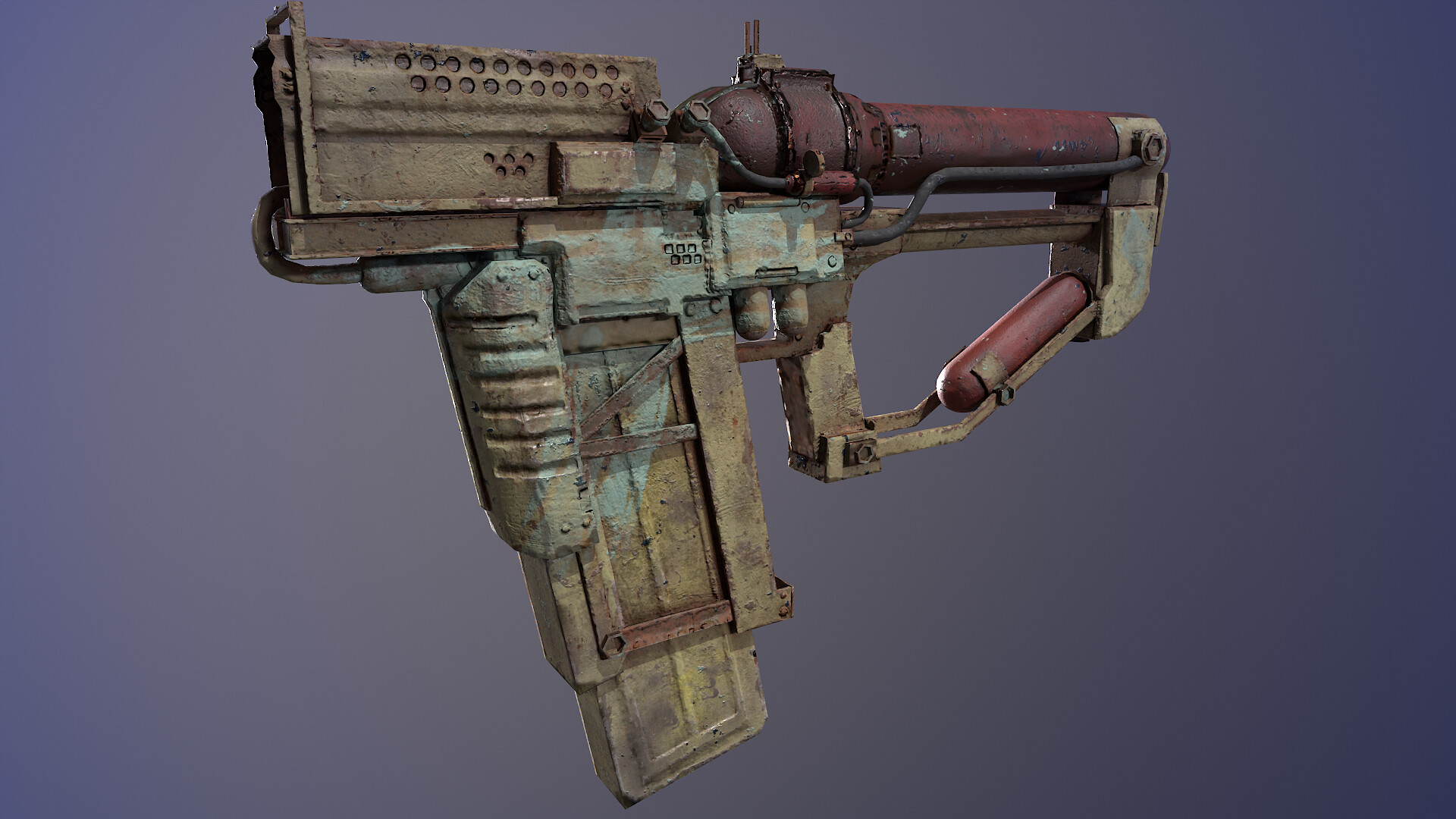 ArtStation - Post-apocalyptic Weapon