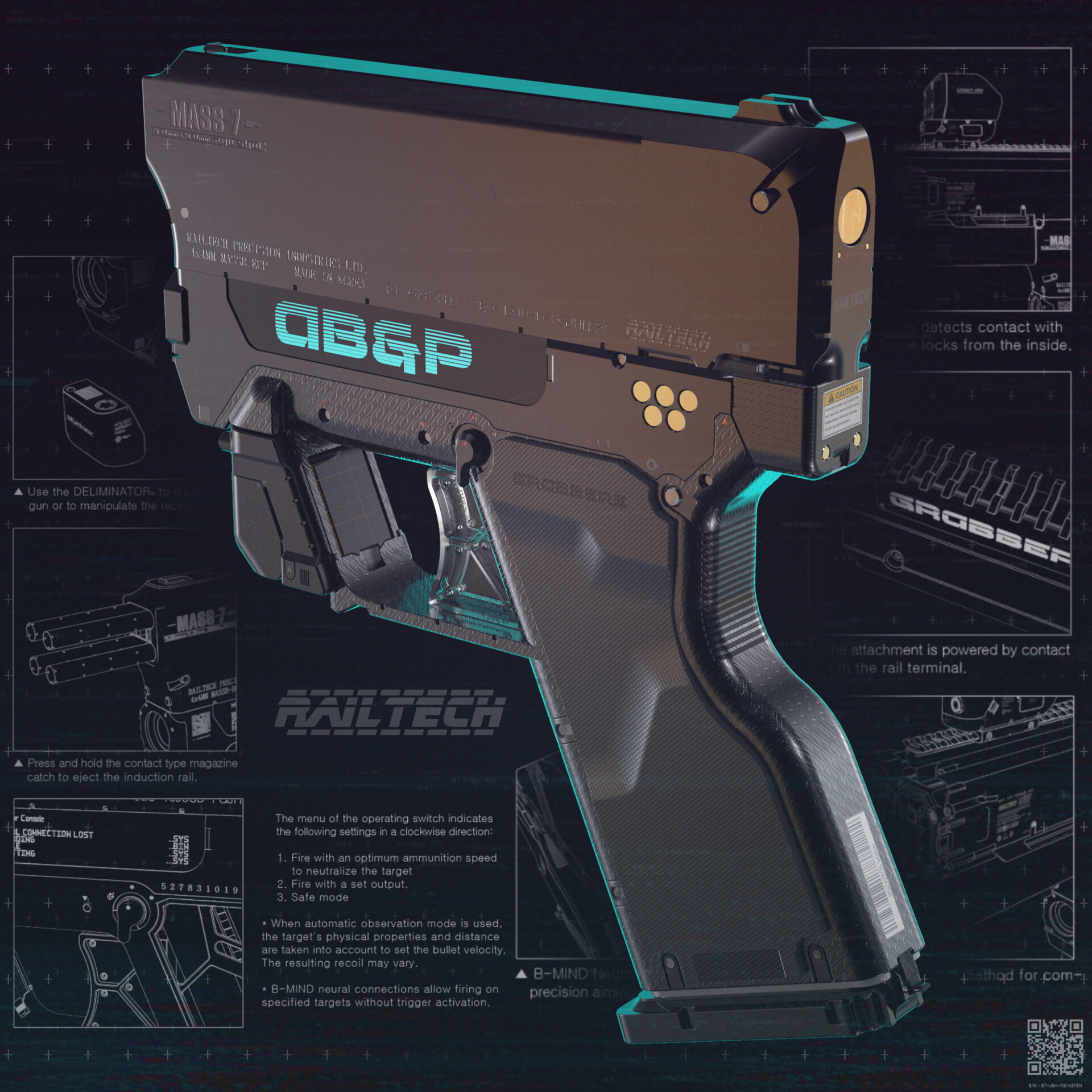 ArtStation - RAILTECH MASS-7 ML Pistol