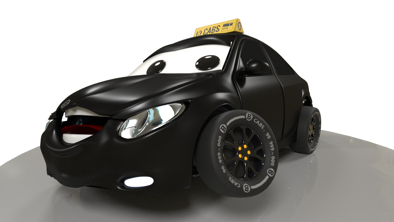 ArtStation - 3D Animated Cartoon car Model