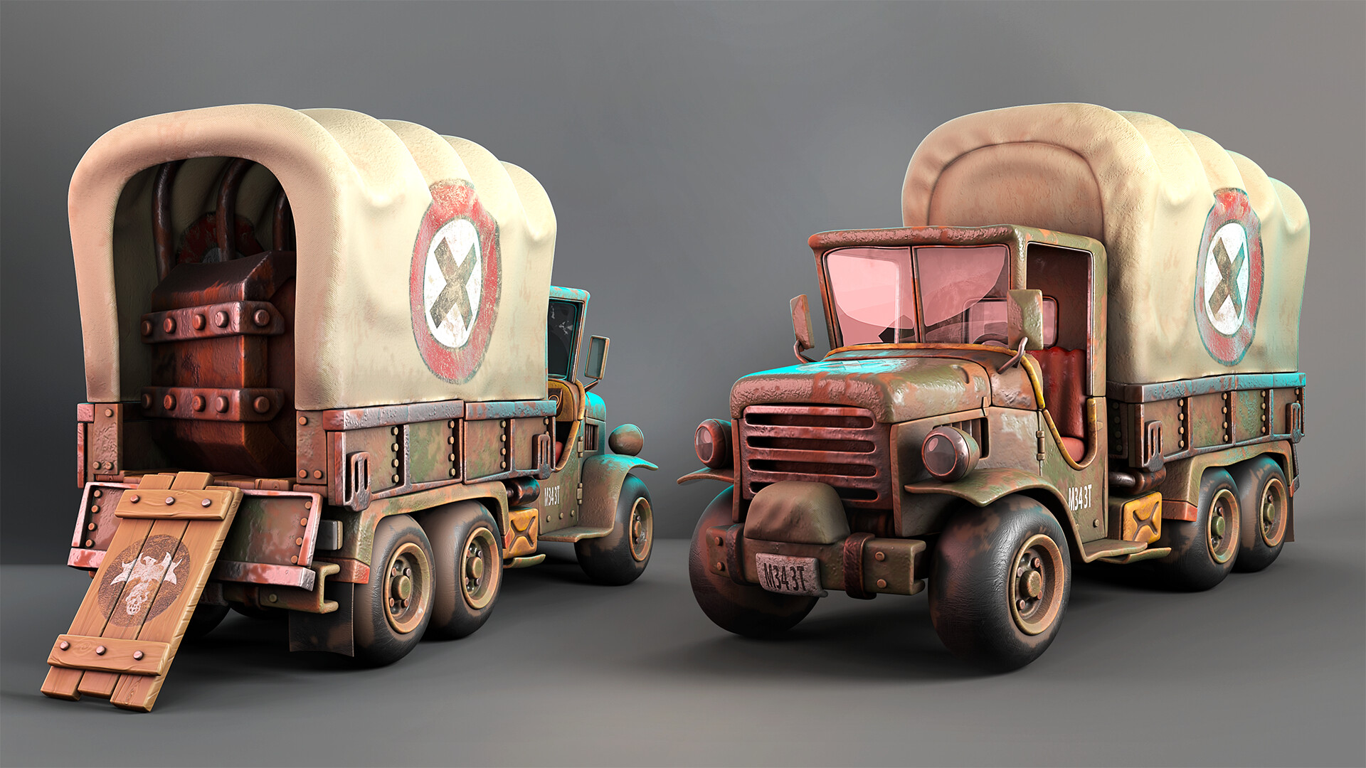 ArtStation - Metal Slug Rebel Army Utility Truck