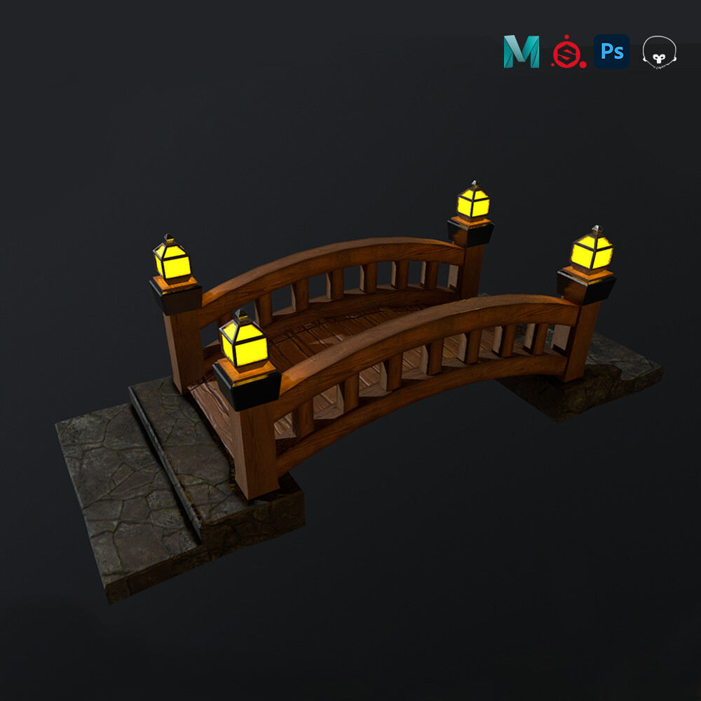 ArtStation - Stylized Bridge
