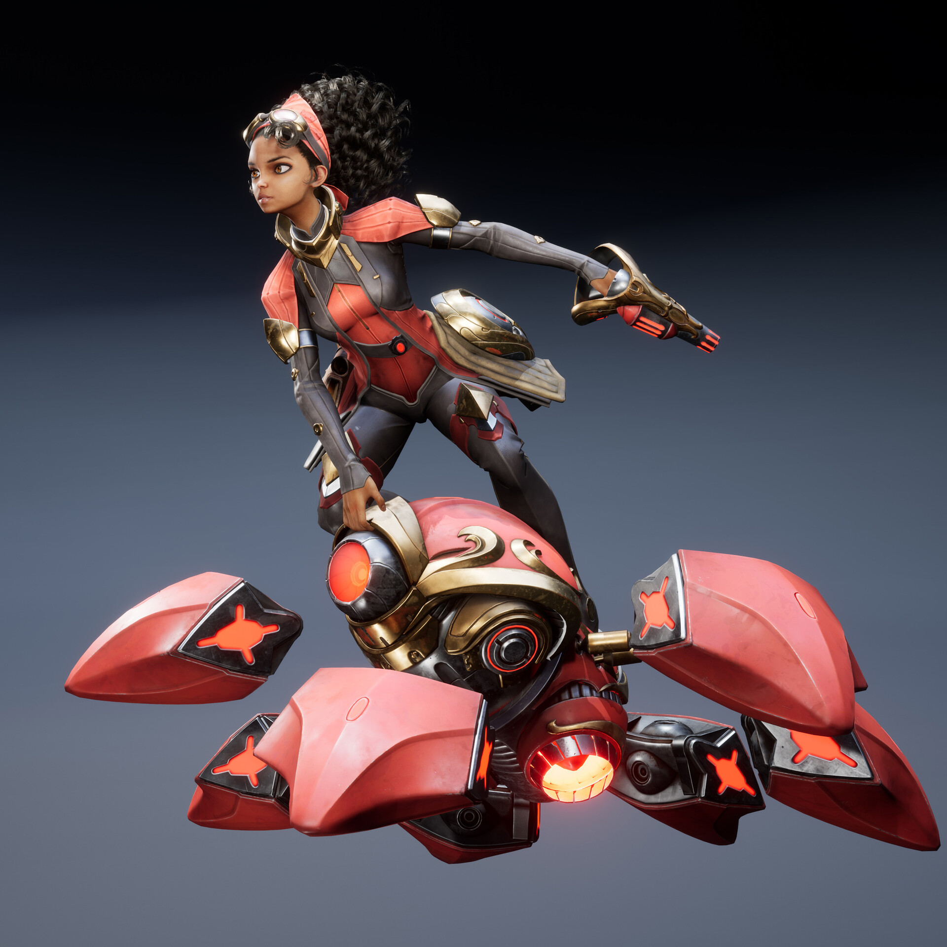 ArtStation - Girl with flying bot