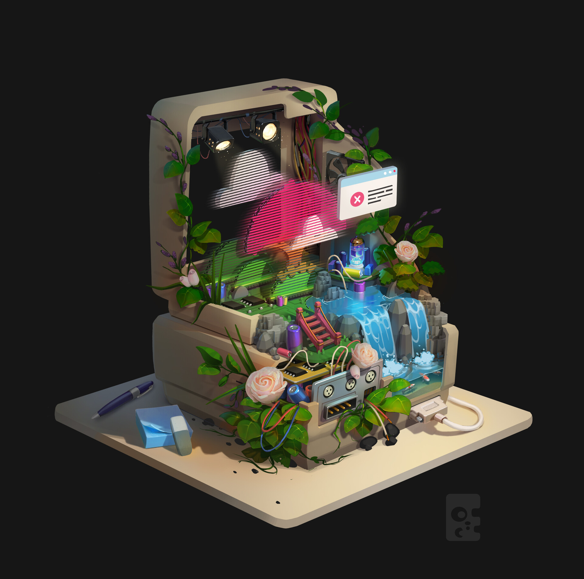 ArtStation - Old computer