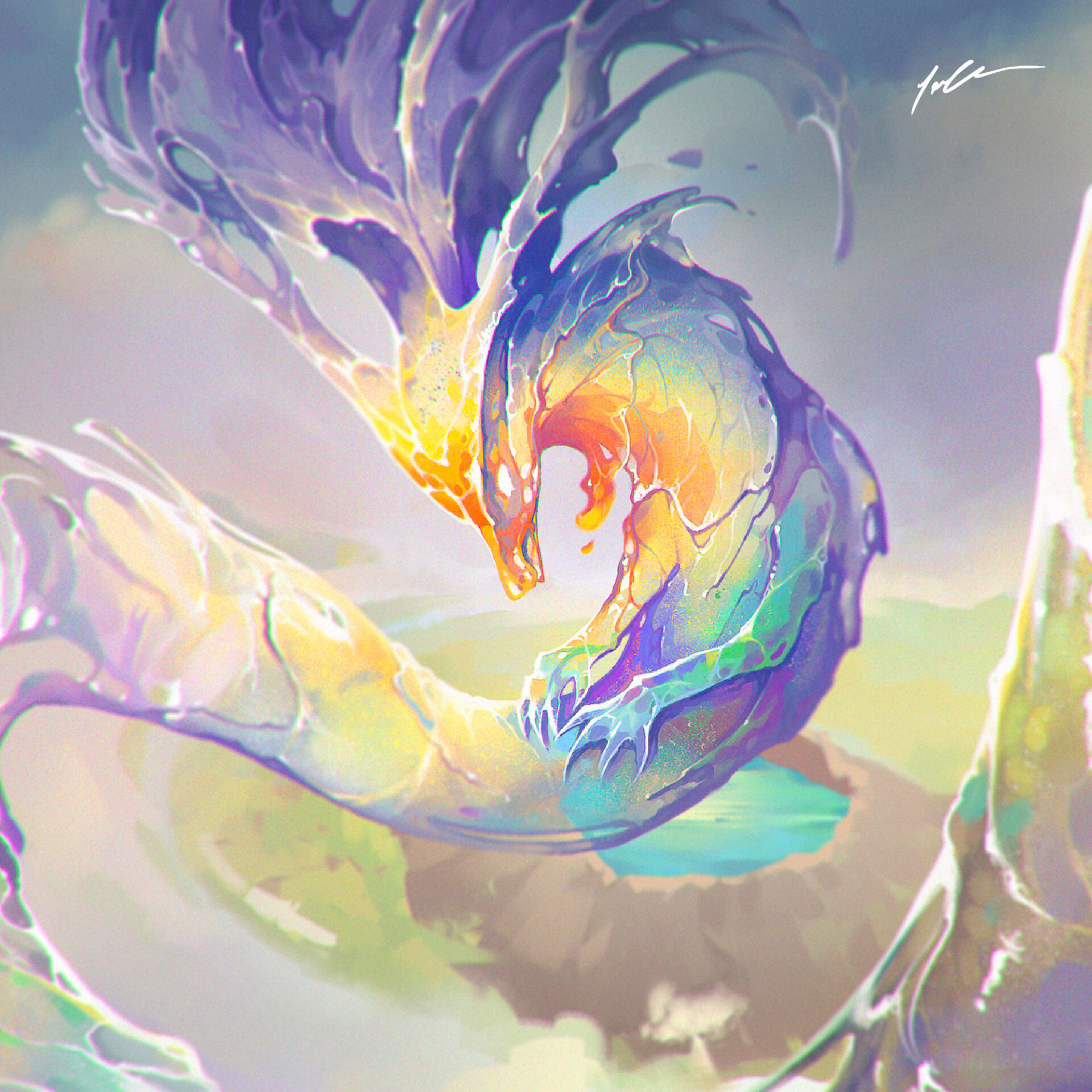 ArtStation - Rain Dragon