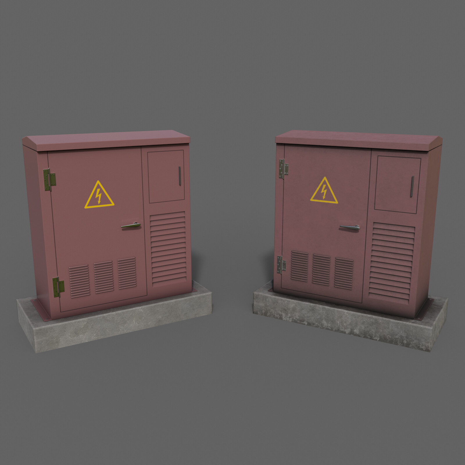 ArtStation - PBR Electric Box Red