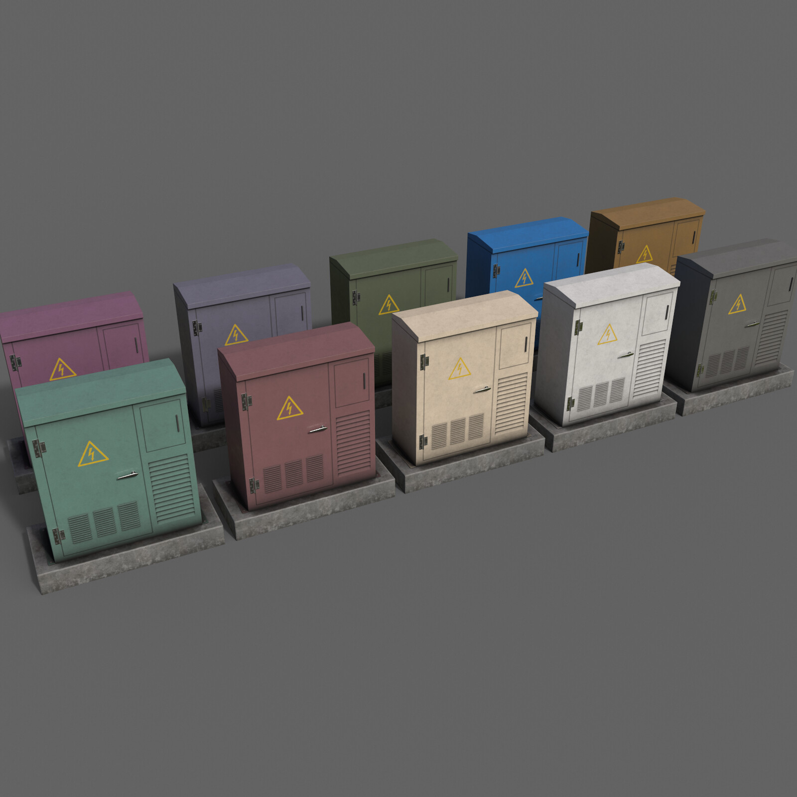 ArtStation - PBR Electric Box - Collection