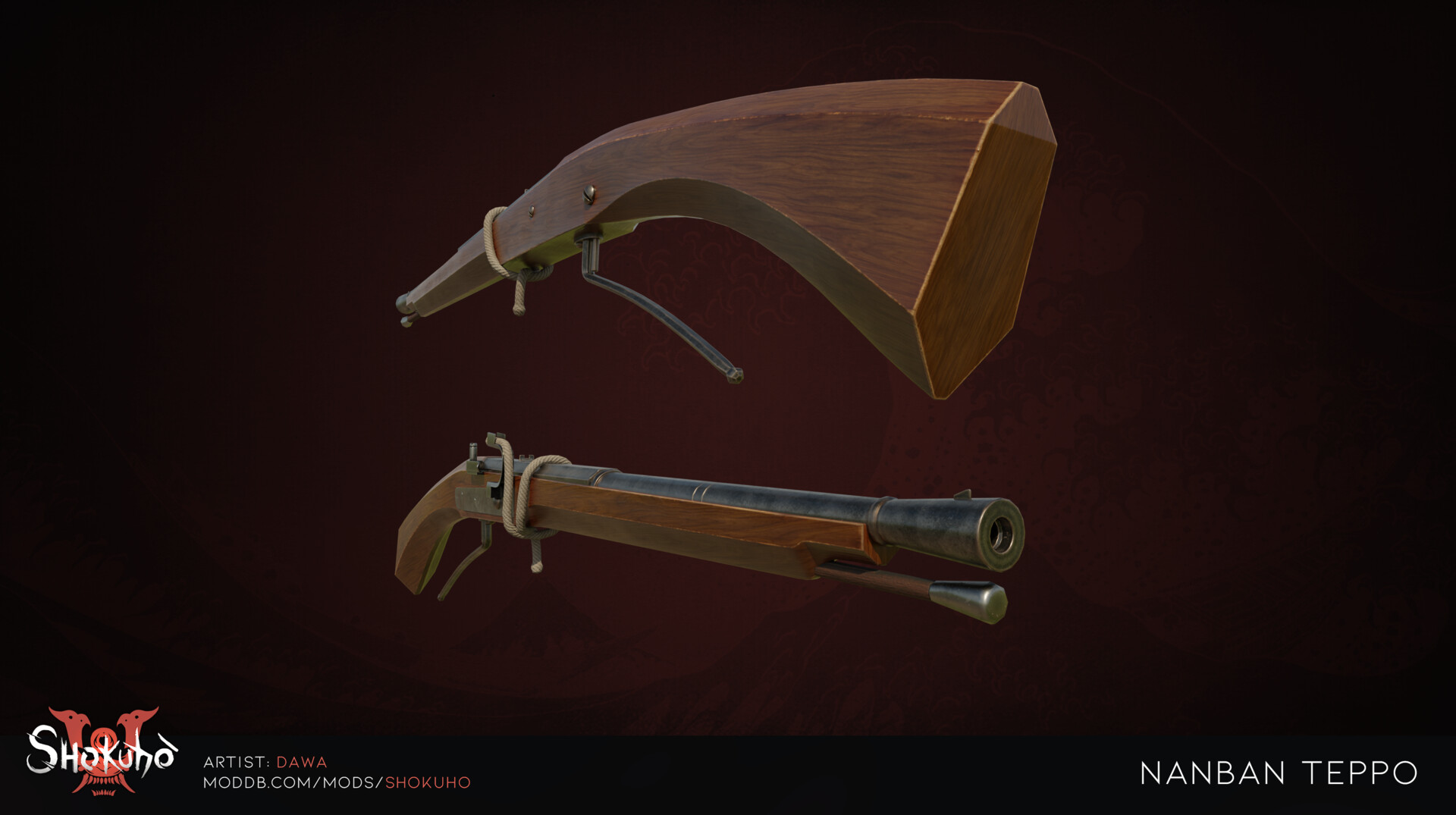 ArtStation - 16th Century Spanish Arquebus / Nanban Teppo