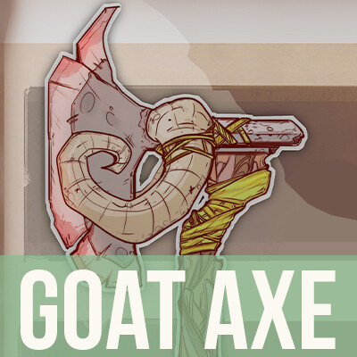 ArtStation - WAR GOAT AXE