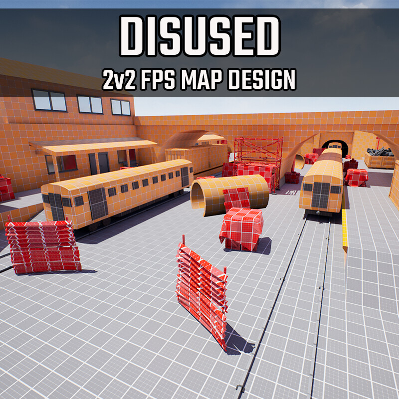 ArtStation - Disused - 2v2 FPS Multiplayer Map
