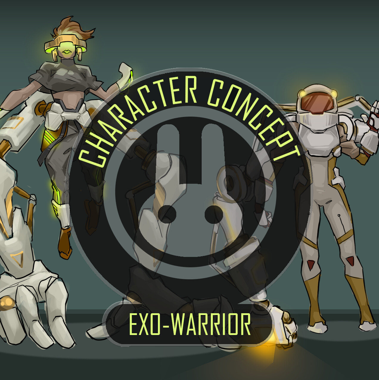 ArtStation - Character concept: Exo-warrior